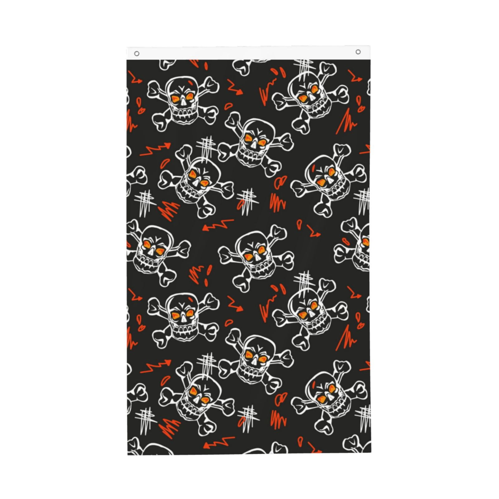 Halloween Flag, fun skull halloween Double Sided Garden House & Yard ...