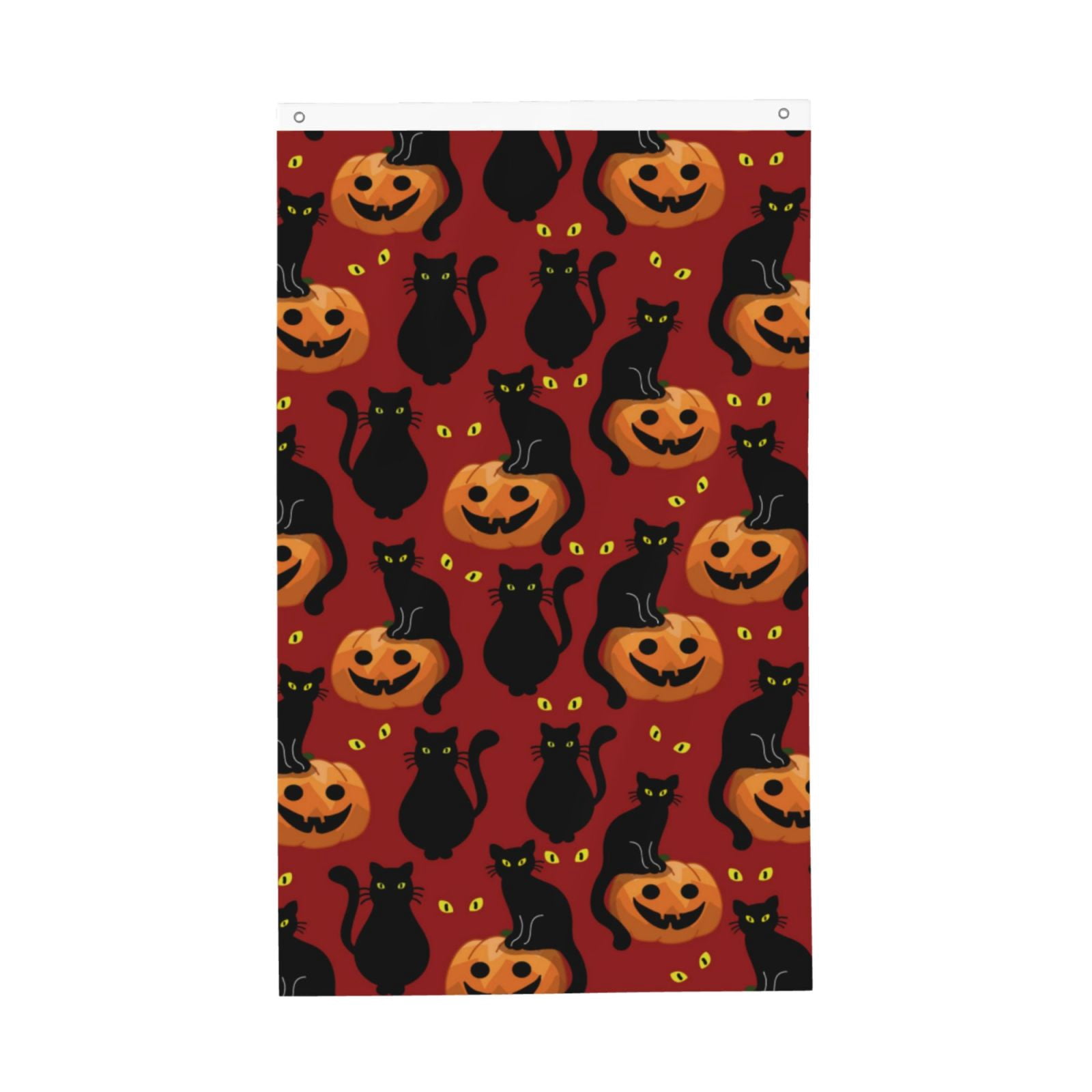 Halloween Flag, halloween cat pumpkins Double Sided Garden House & Yard ...