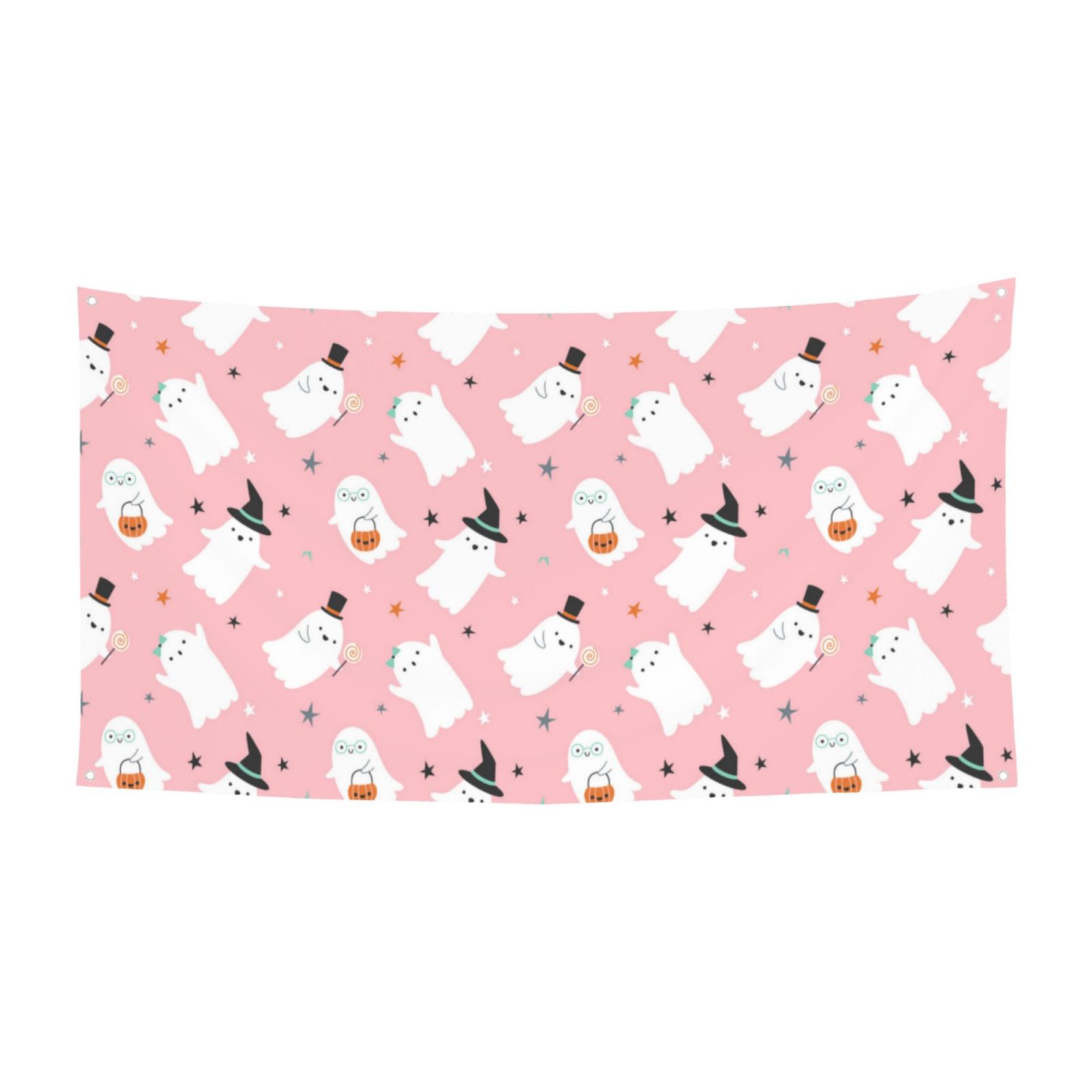 Halloween Flag - halloween cute spooky Flag 35x70 Inch With Four ...