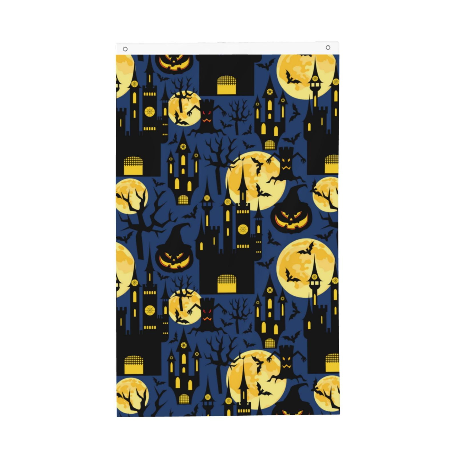 Halloween Flag, halloween elements background Double Sided Garden House ...