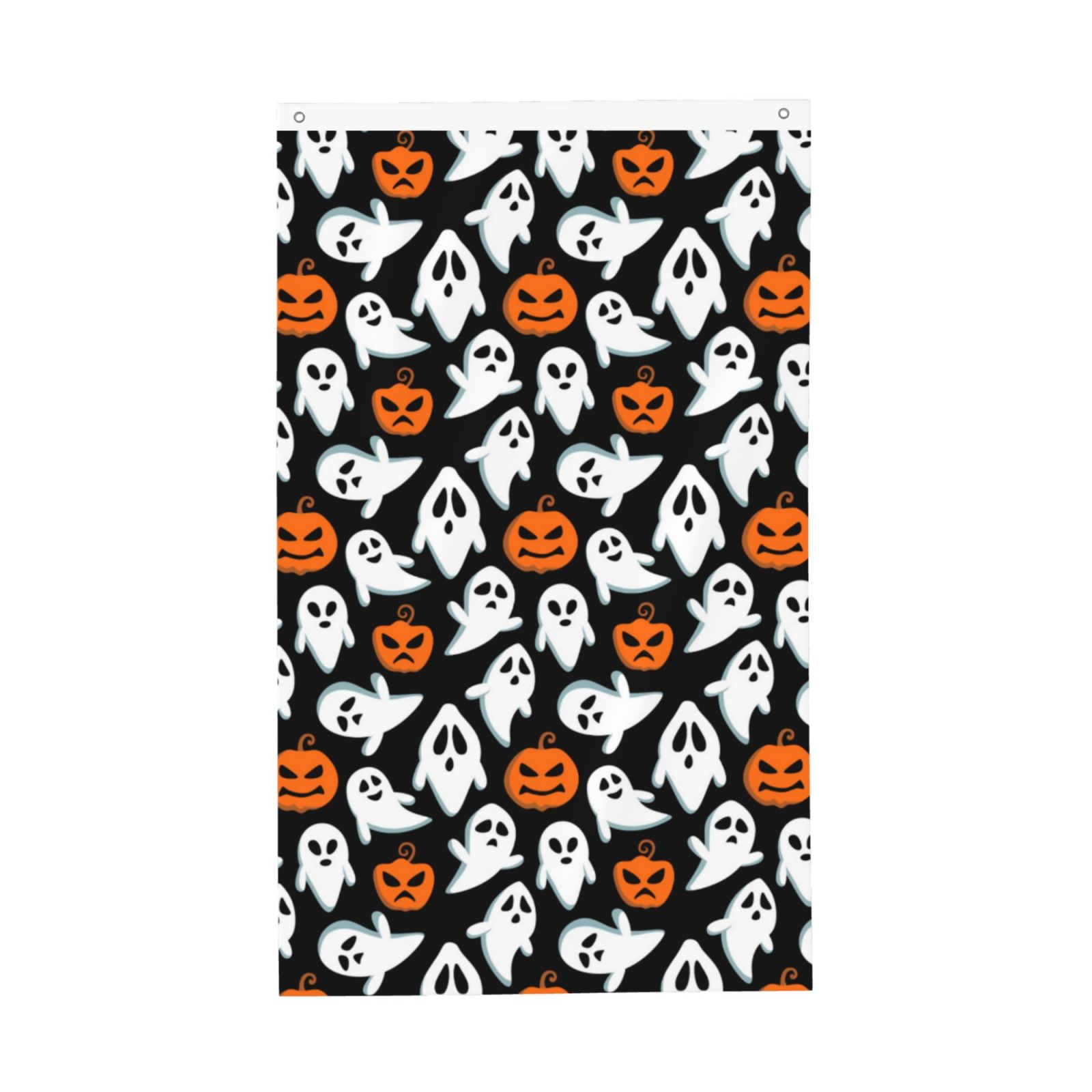 Halloween Flag, halloween ghost pumpkins print Double Sided Garden ...
