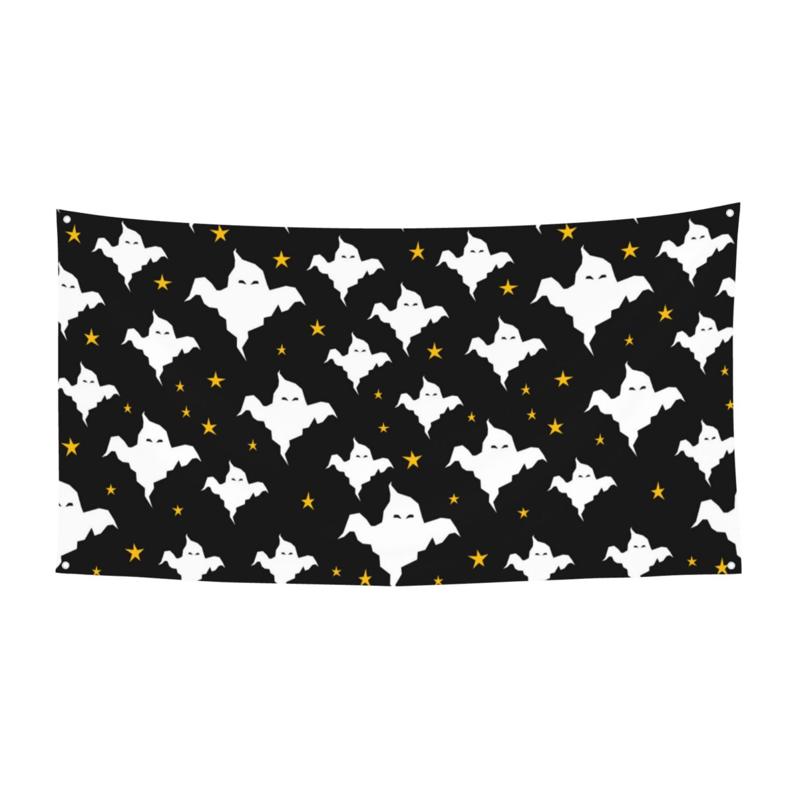 Halloween Flag - halloween ghost star Flag 35x70 Inch With Four ...