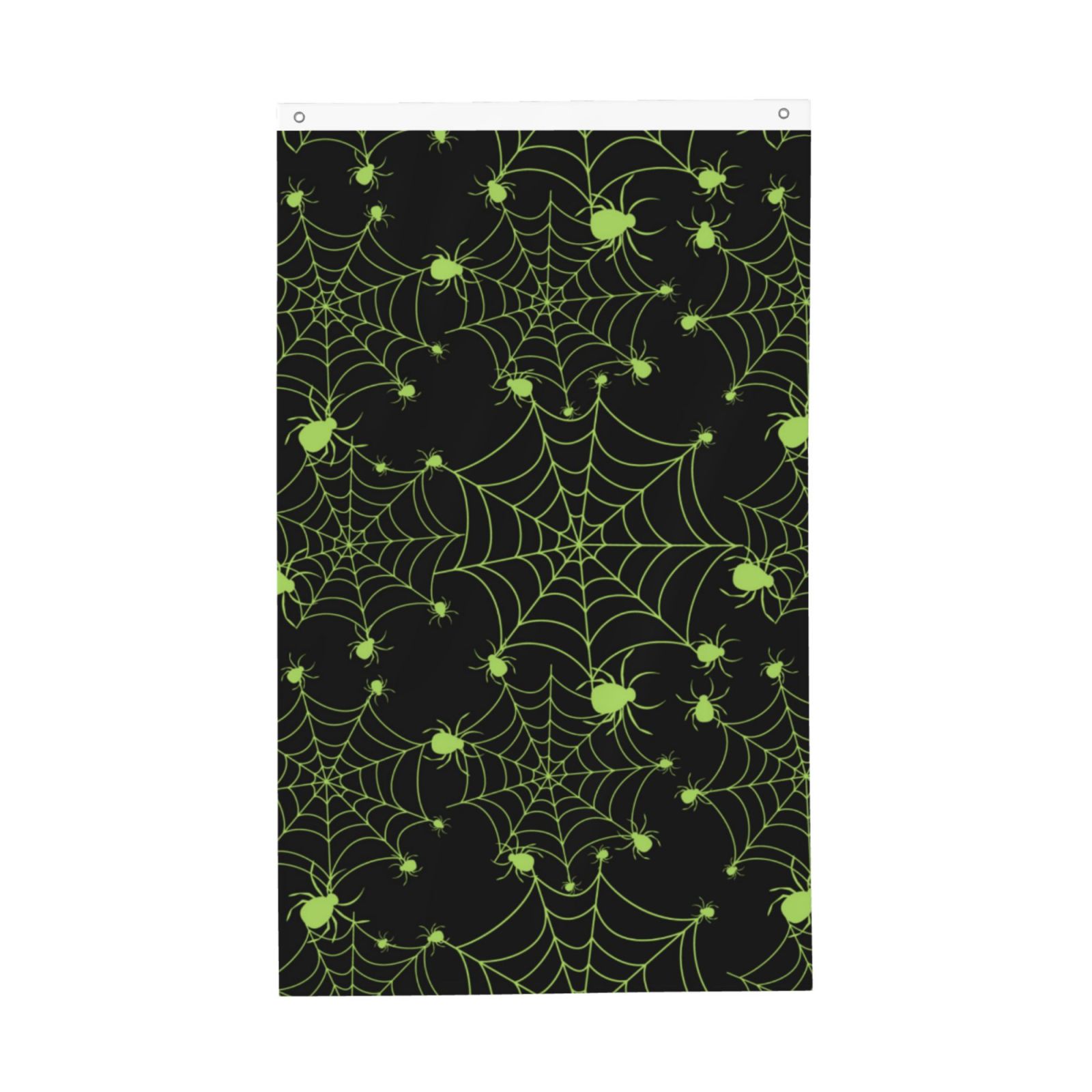 Halloween Flag, halloween green spiderweb cobweb Double Sided Garden ...