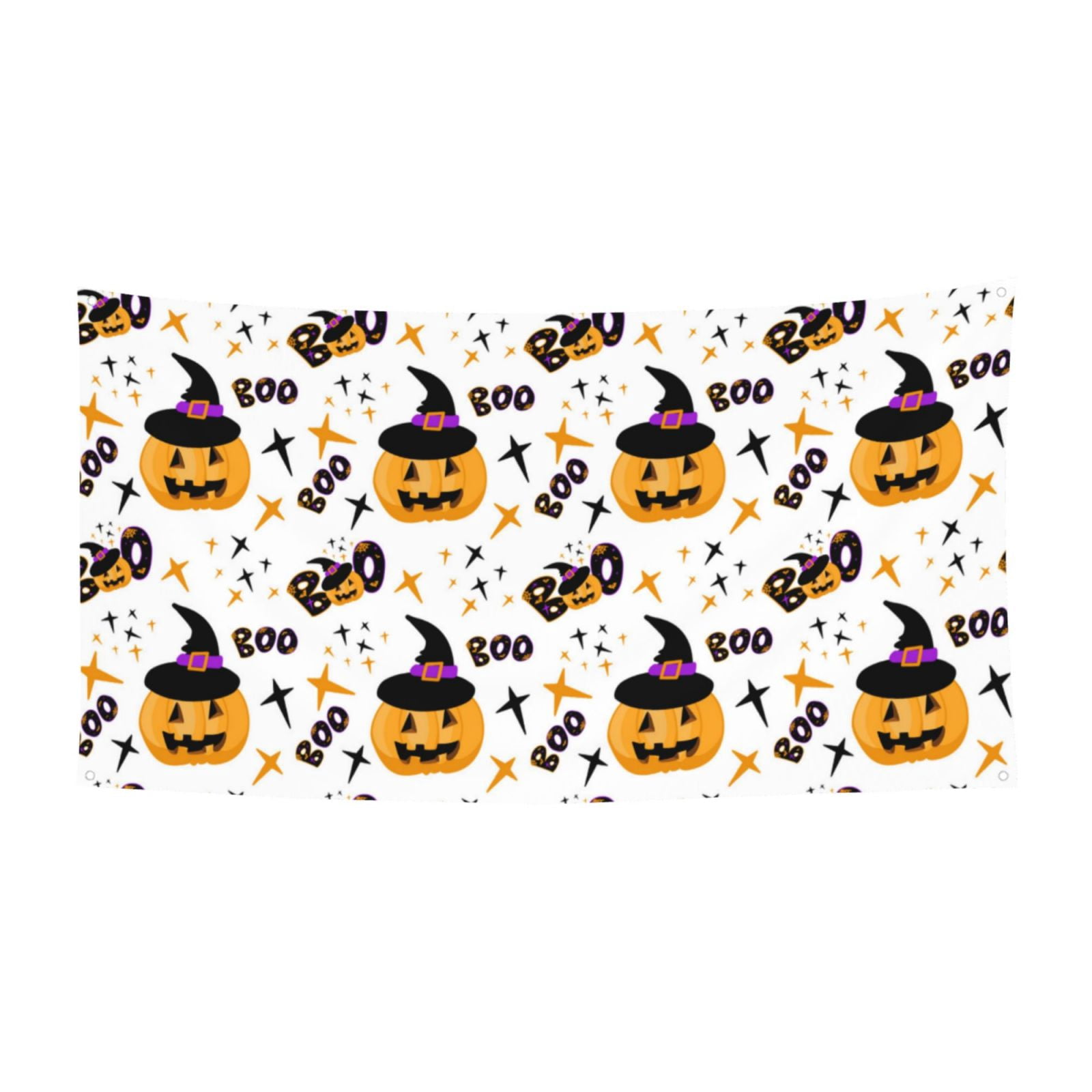 Halloween Flag - halloween pumpkin hat boo Flag 35x70 Inch With Four ...