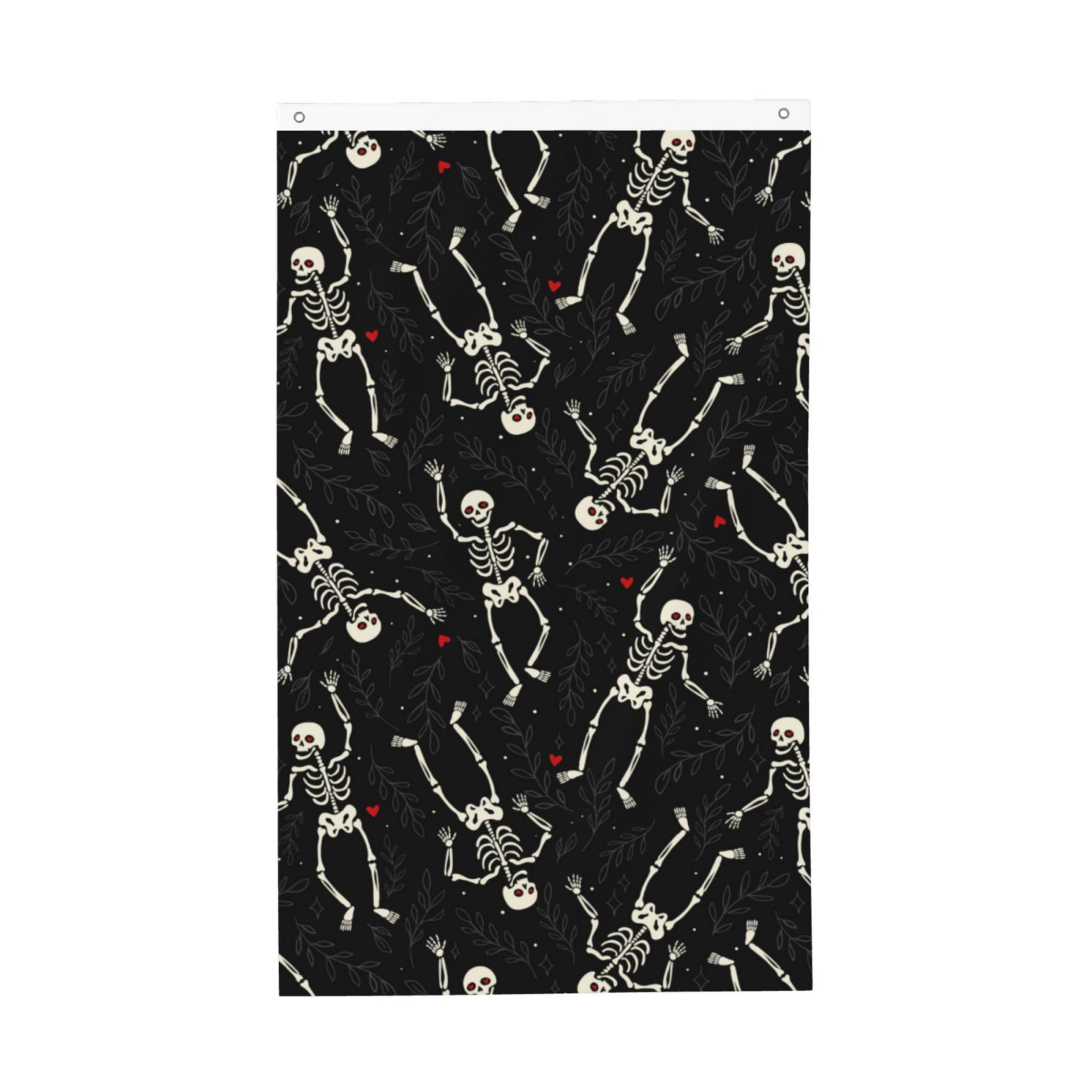 Halloween Flag, halloween skull love Double Sided Garden House & Yard ...