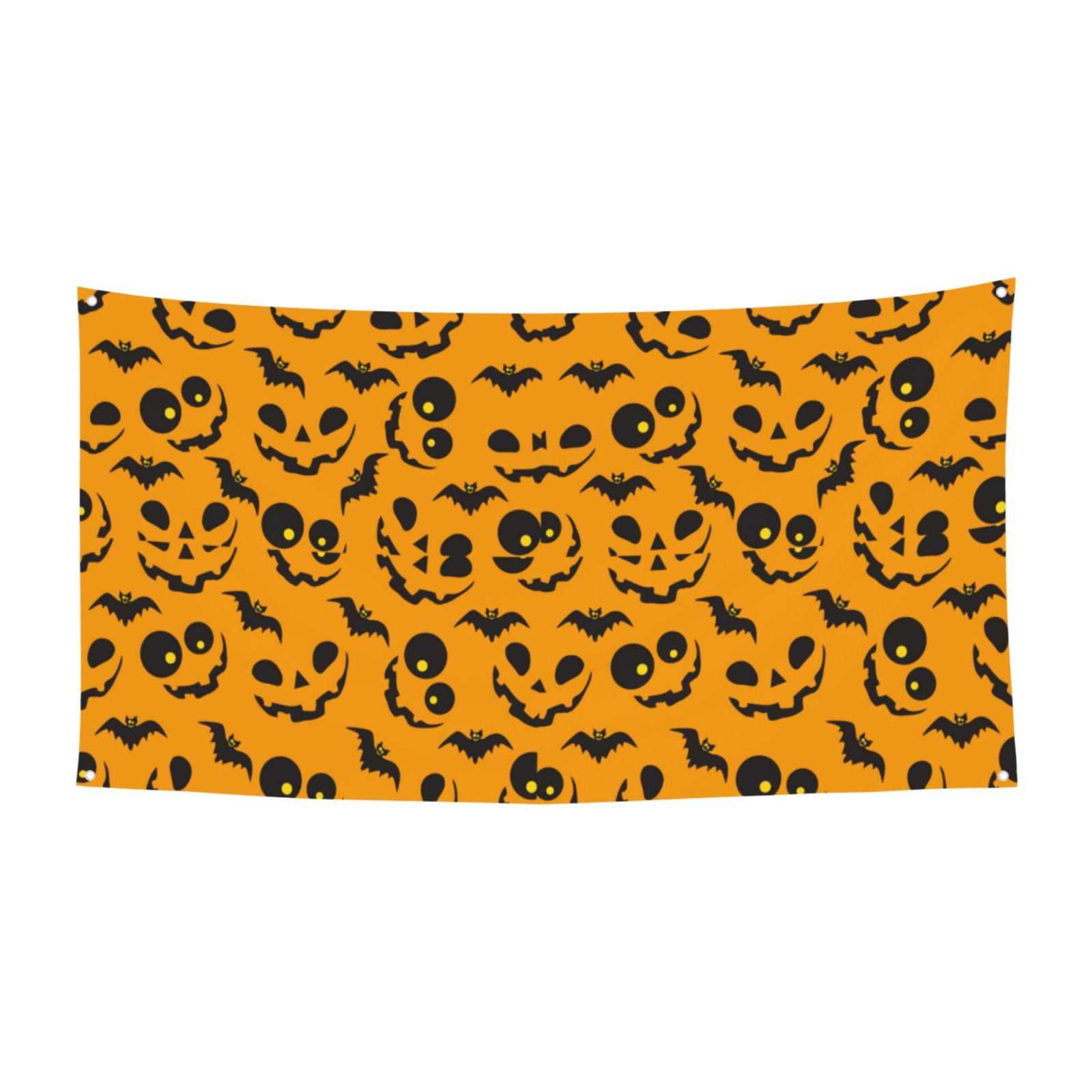 Halloween Flag - halloween spooky design Flag 35x70 Inch With Four ...