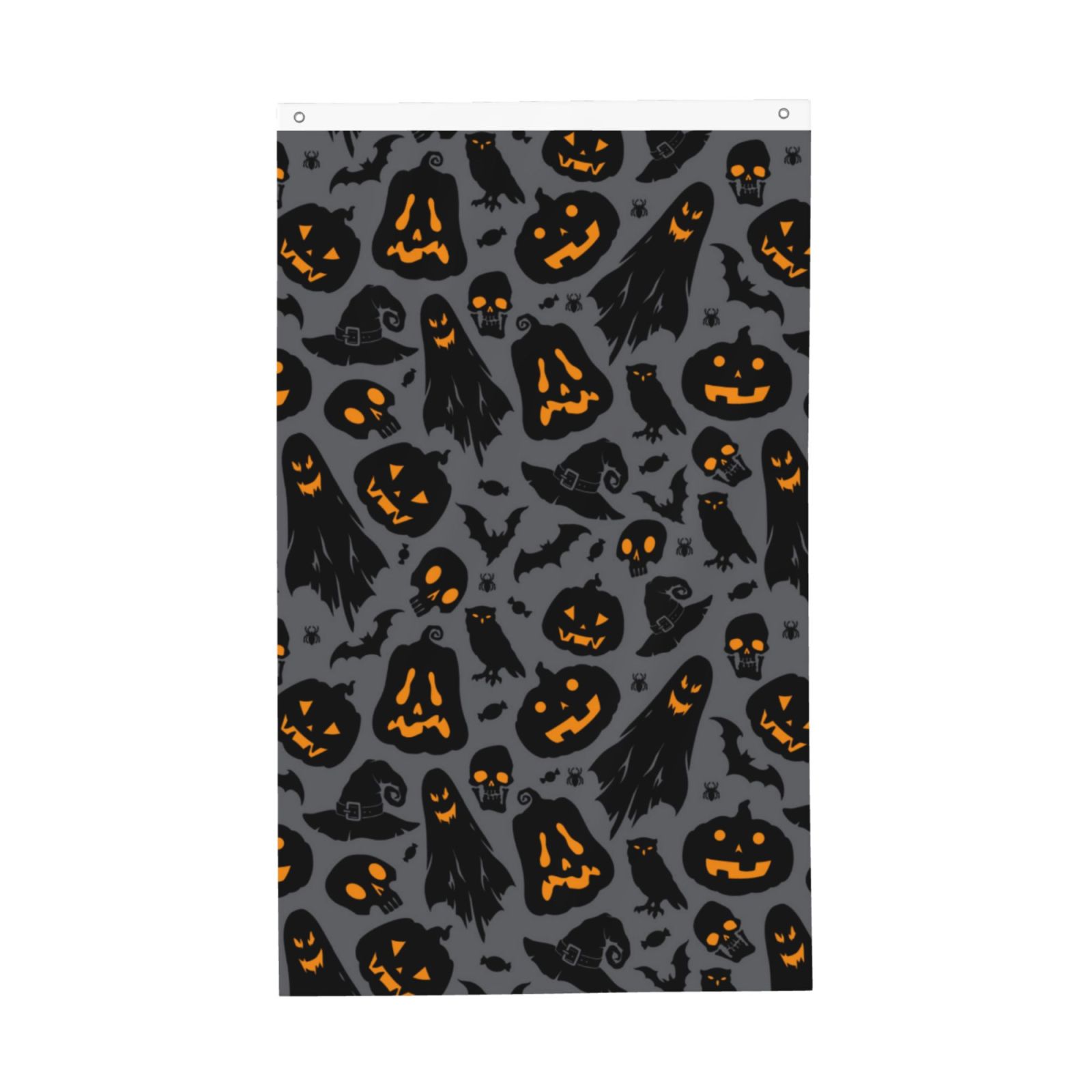 Halloween Flag, halloween spooky pumpkins Double Sided Garden House ...
