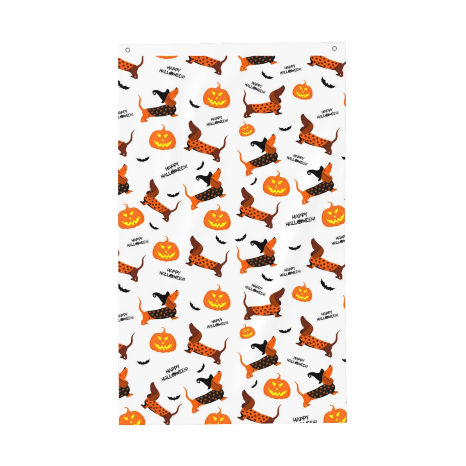 Halloween Flag, pumpkin halloween dog Double Sided Garden House & Yard ...