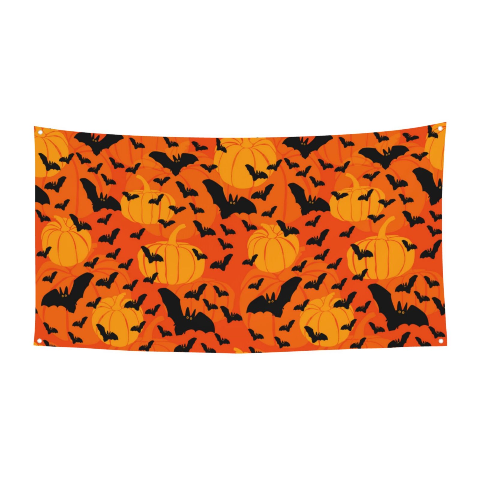 Halloween Flag - pumpkins bats halloween Flag 35x70 Inch With Four ...