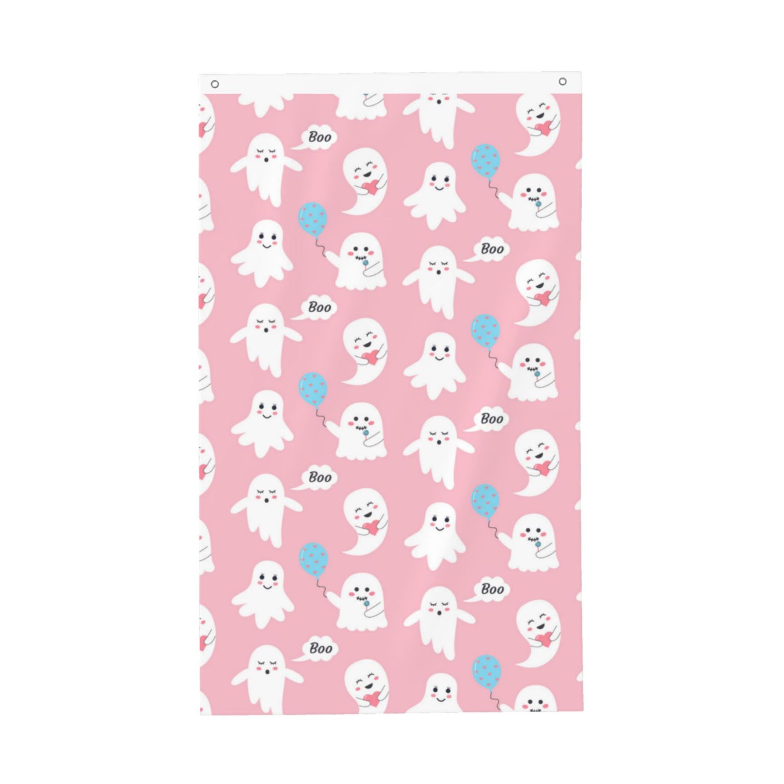 Halloween Flag, seamless pattern pink glamour Double Sided Garden House ...