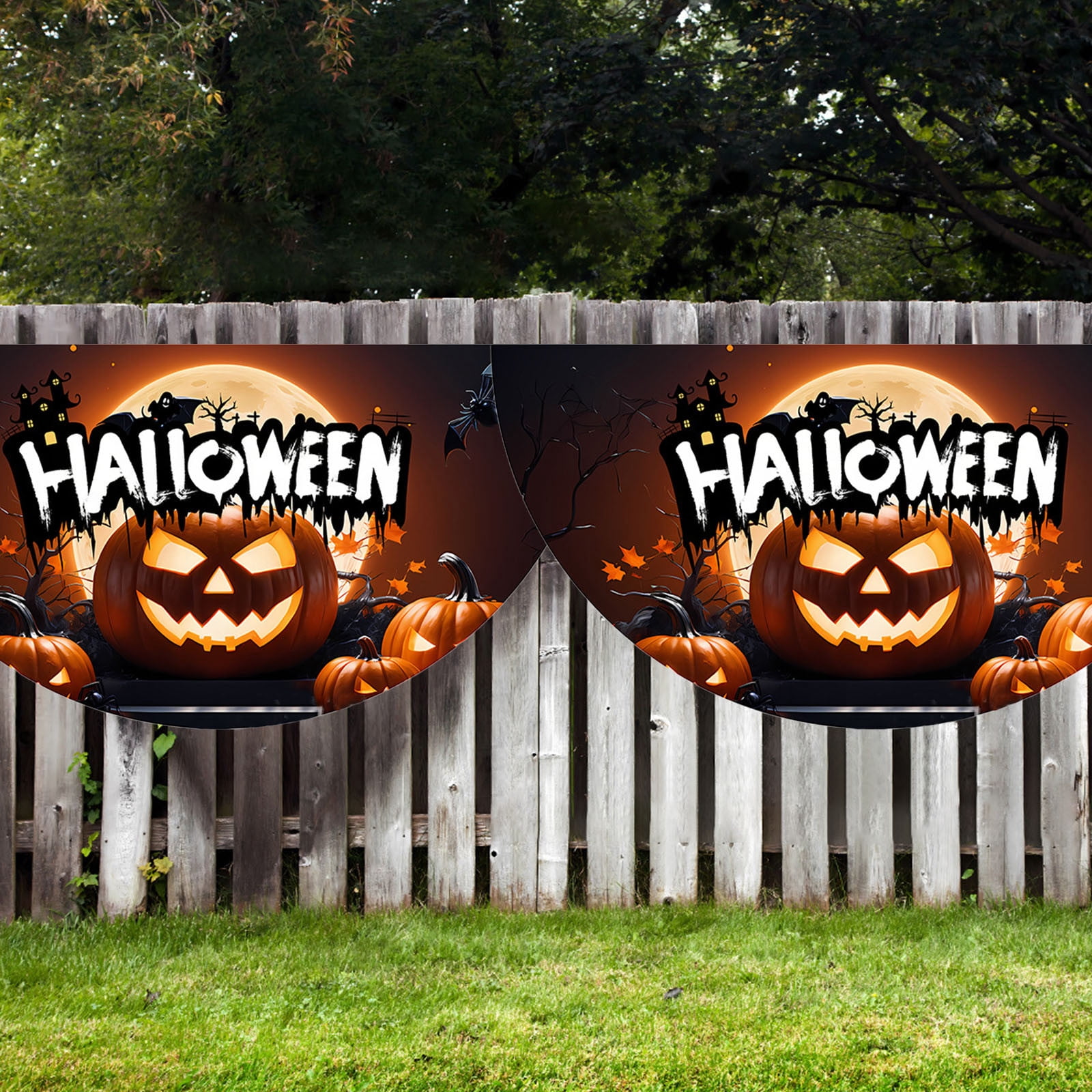 Halloween Flags Halloween Fan Flags Banners Halloween Courtyard Fences ...