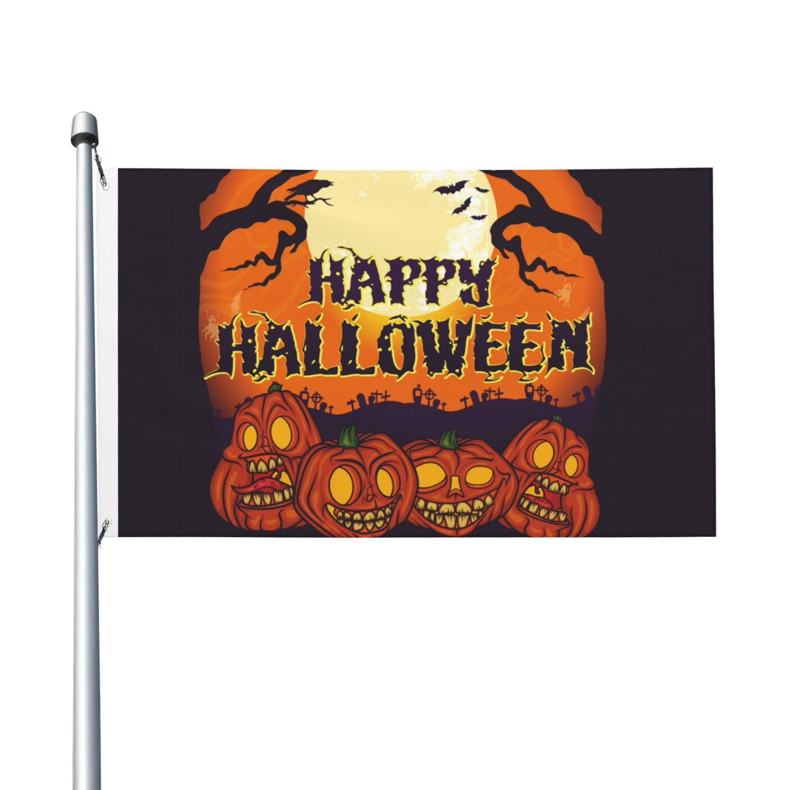 Halloween Flags - Halloween Happy B 3x5 Ft Double Sided Yard Flags With ...