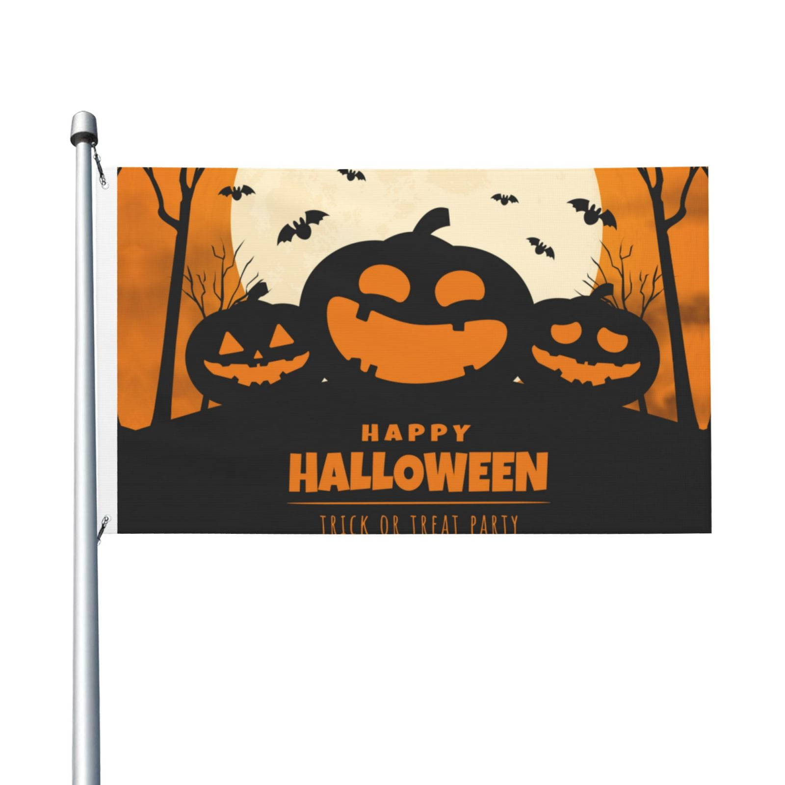 Halloween Flags - Halloween Happy Pumpkin C 3x5 Ft Double Sided Yard ...
