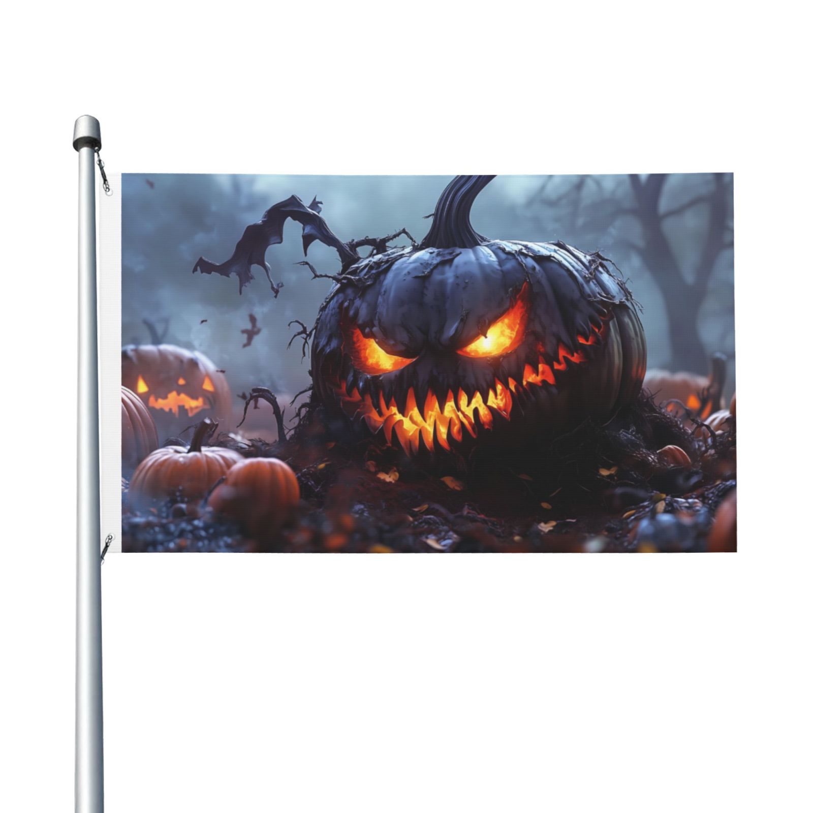 Halloween Flags - Halloween Pumpkin Monster D 3x5 Ft Double Sided Yard ...