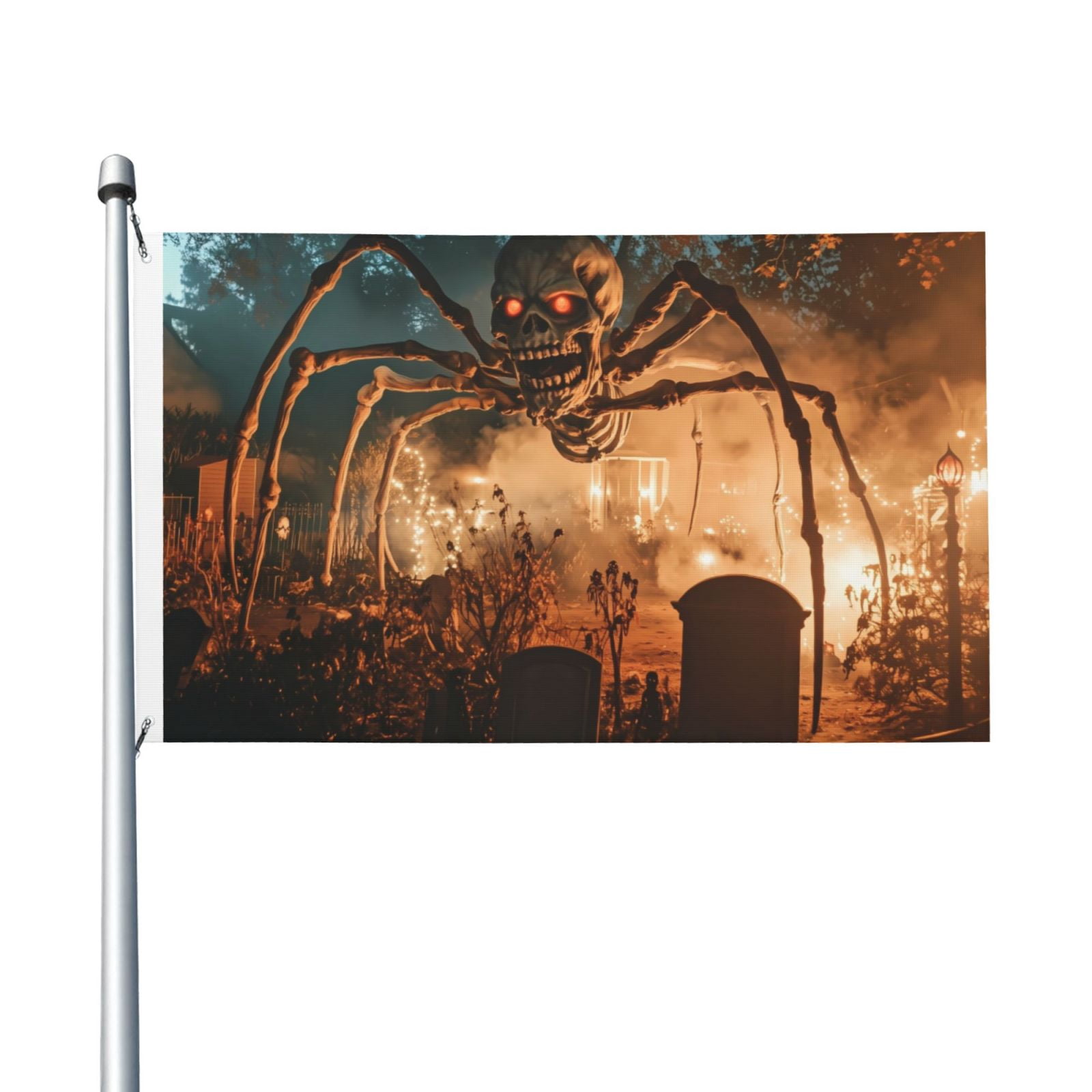 Halloween Flags - Halloween Spider Skull Monster A 3x5 Ft Double Sided ...