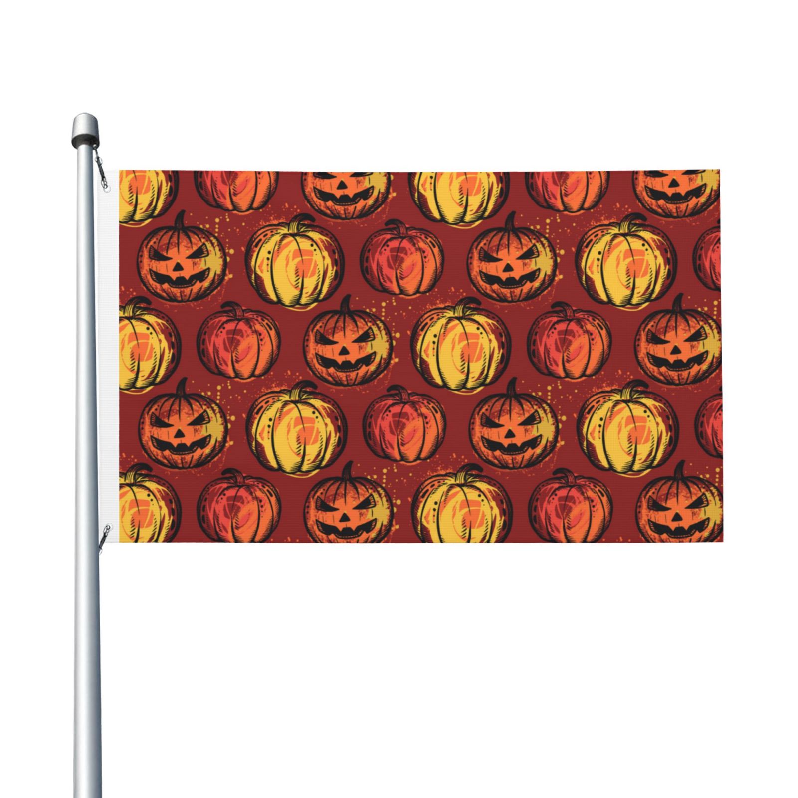Halloween Flags - pumpkin halloween background 3x5 Ft Double Sided Yard ...