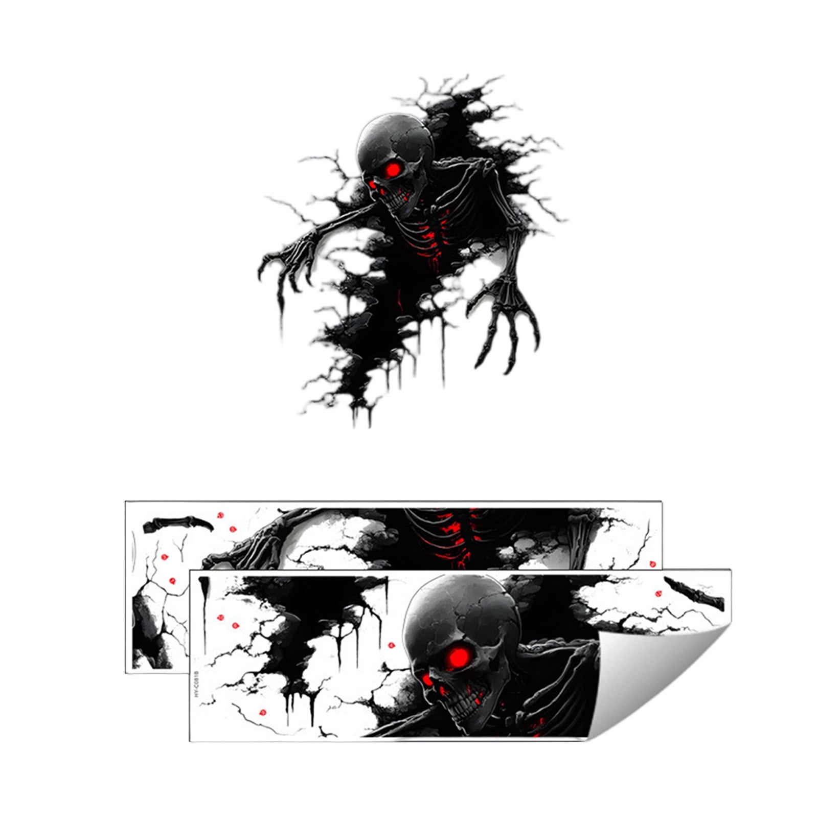 Halloween Floor Decals 3D Ghost Hand Scratching Floor Stickers Art ...