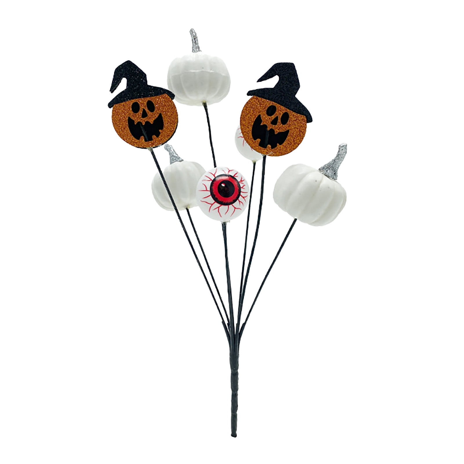 Halloween Floral Picks Set – Spooky Flower Stems with Pumpkins ...