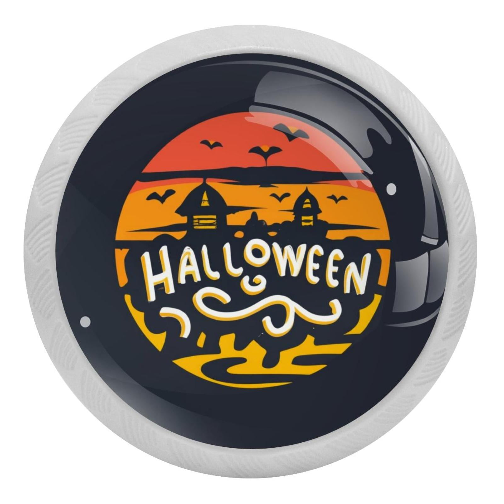 Halloween Fluorescent Drawer Pulls: Round 4-Pack - Glow-in-the-Dark ...