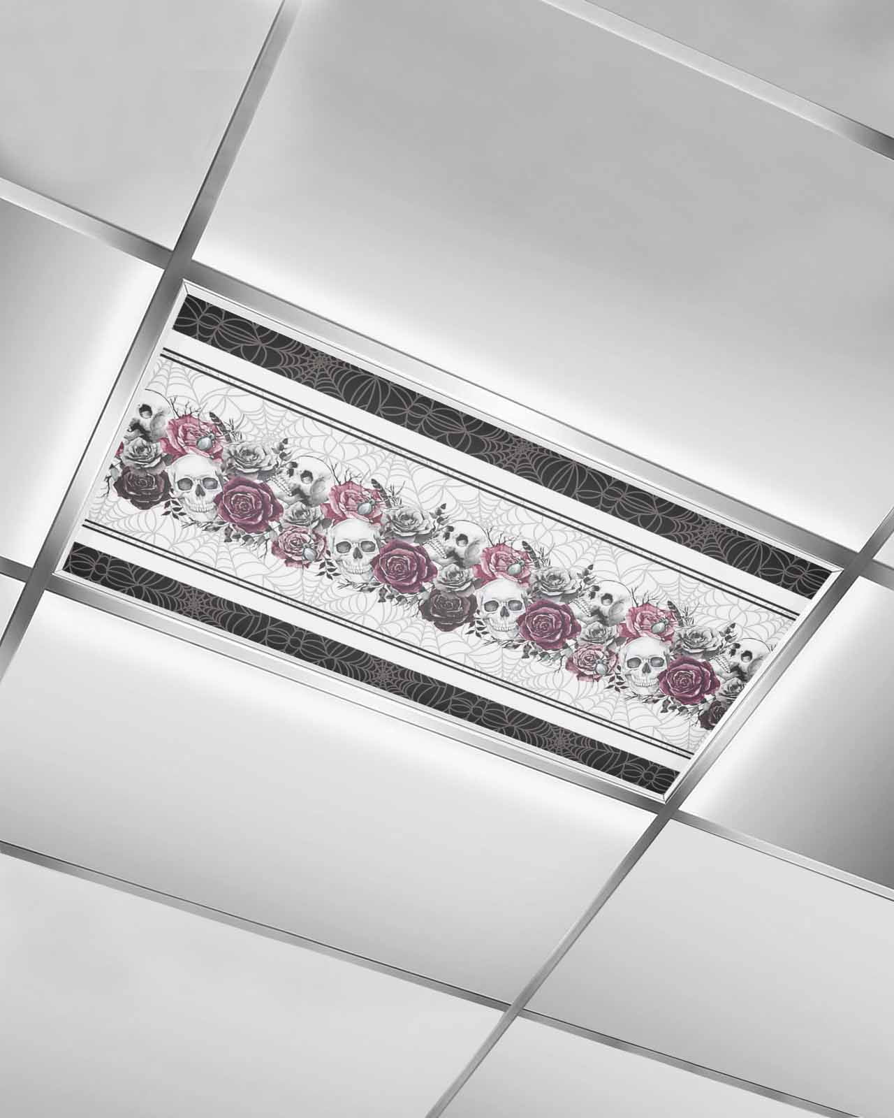 Halloween Fluorescent Light Covers for Ceiling Lights 4x2 feet,1 Pack ...