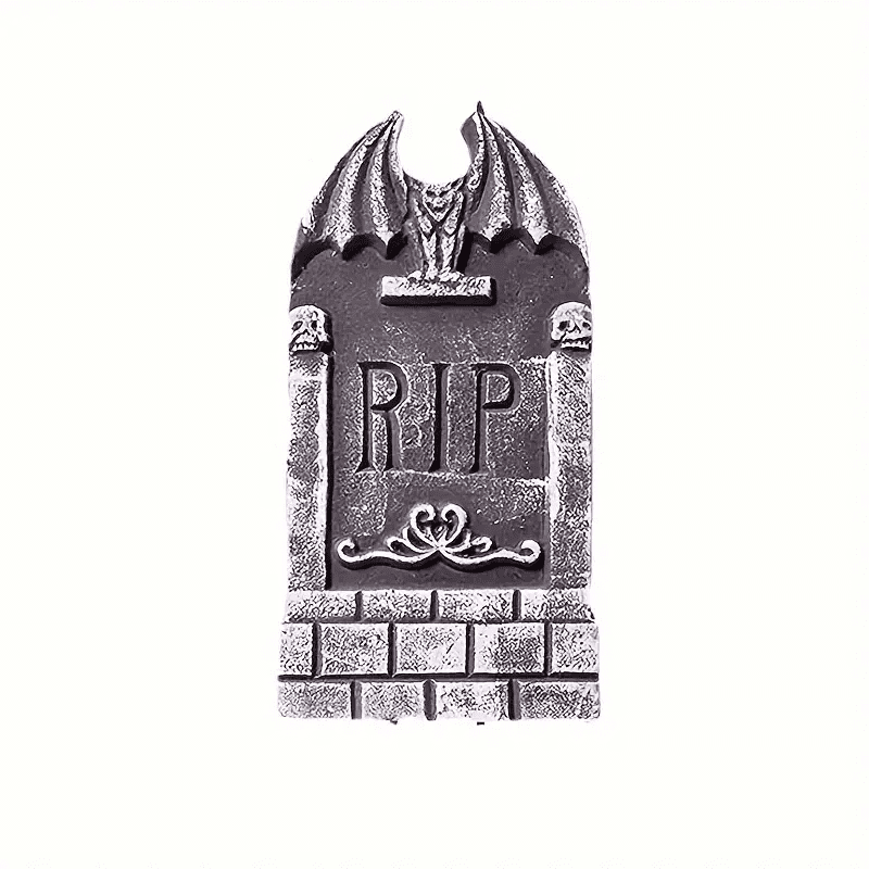 Halloween Foam RIP Graveyard Tombstones Decorations (1 Pack), Headstone ...