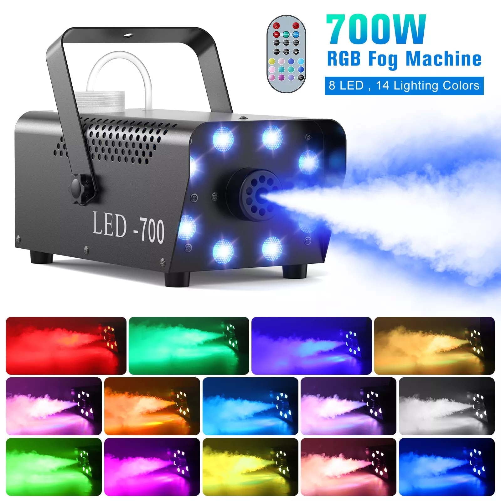 Halloween Fog Machines 700W, Wedding Smoke Machine with Wireless Remote ...