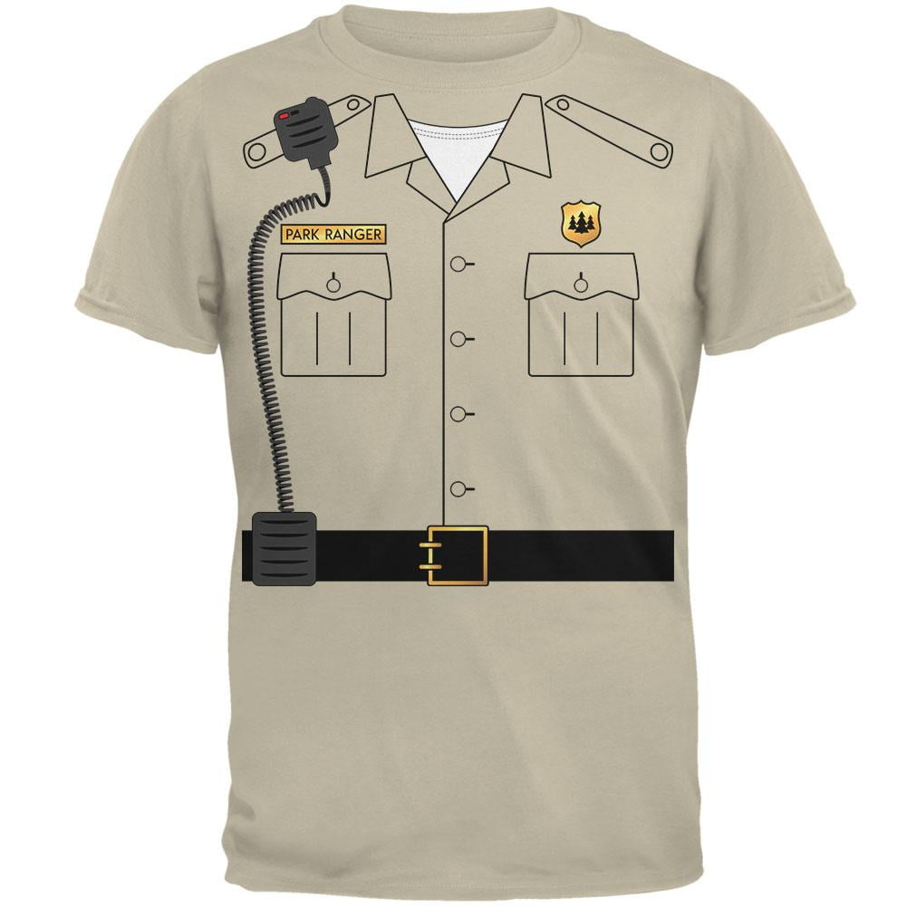 Halloween Forest Park Ranger Costume Mens T Shirt Sand X-LG - Walmart.com