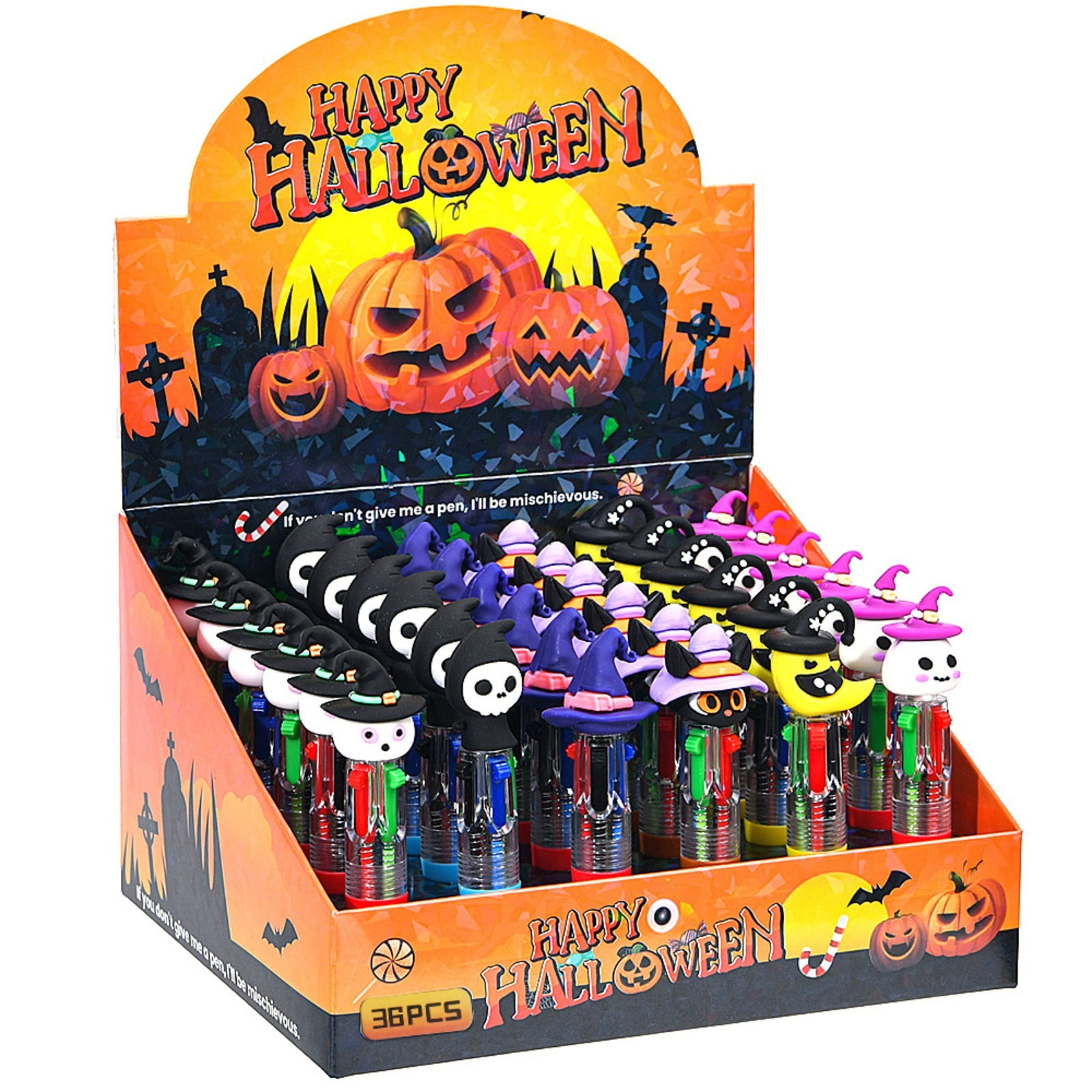 Halloween Four-color Ballpoint Pen, Colored Pen Student Stationery ...
