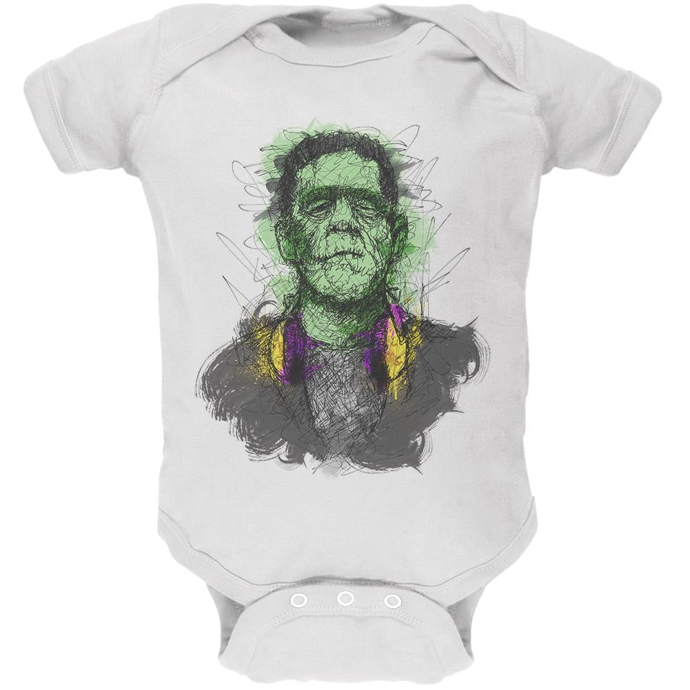 Halloween Frankenstein Raver Horror Movie Monster Soft Baby One Piece ...