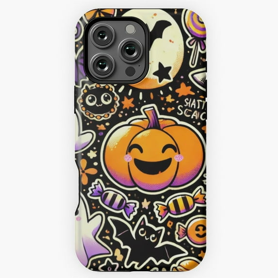 Halloween Fun and Frolic Spooky Phone Case for iPhone 16 15 14 13 12 11 ...