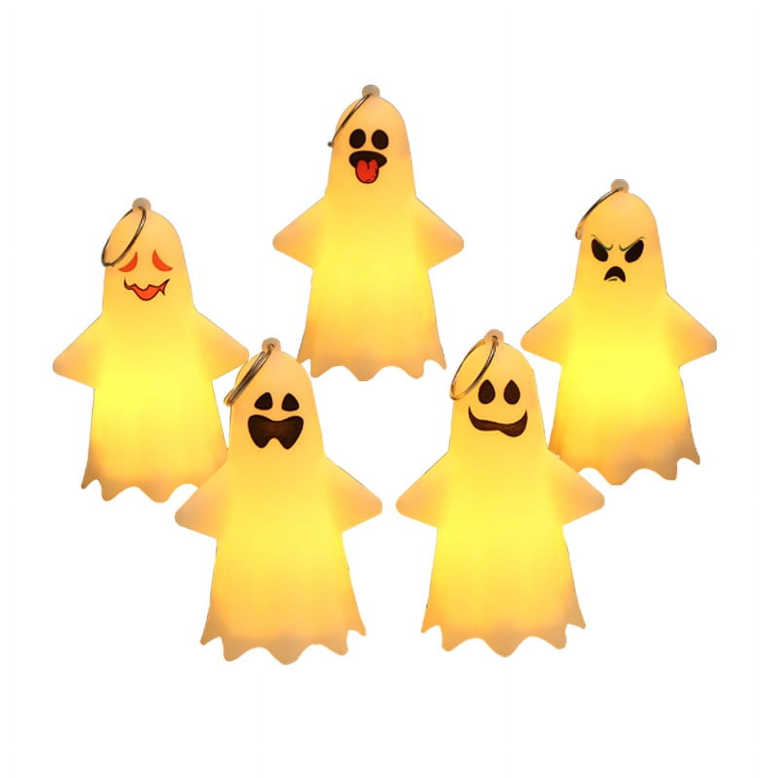 Halloween Funny Expression Ghost Figurines, Adorable Emoticon Spooky ...