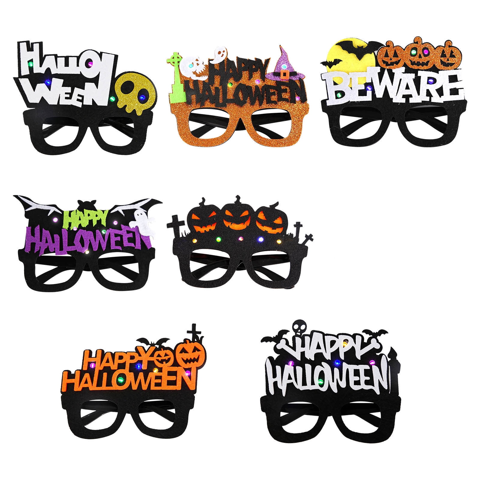 Halloween Funny Light Up Glasses Halloween Party Cospaly Glasses ...