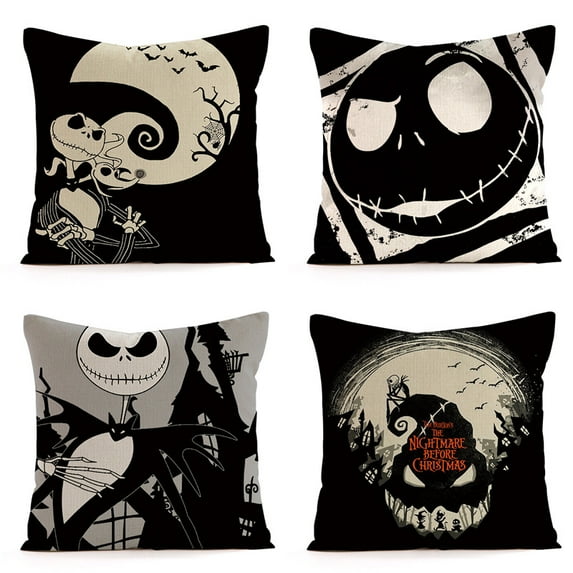 Halloween Funny Skeleton Skull Pillow Covers 18x18 Inch, Cushion Case ...