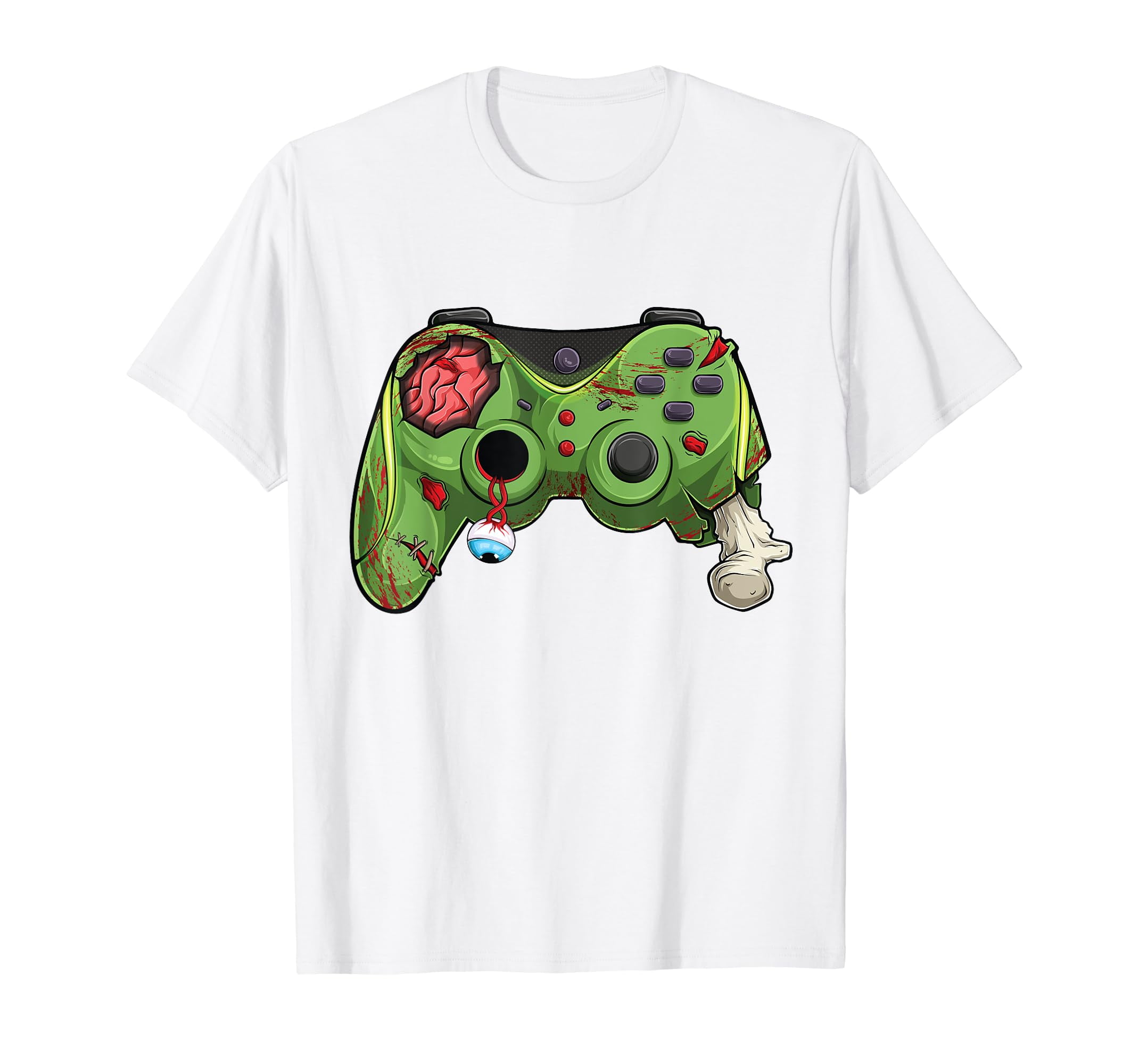 Halloween Gamer Zombie controller Video Gamer Kids Mens Boys T-Shirt ...
