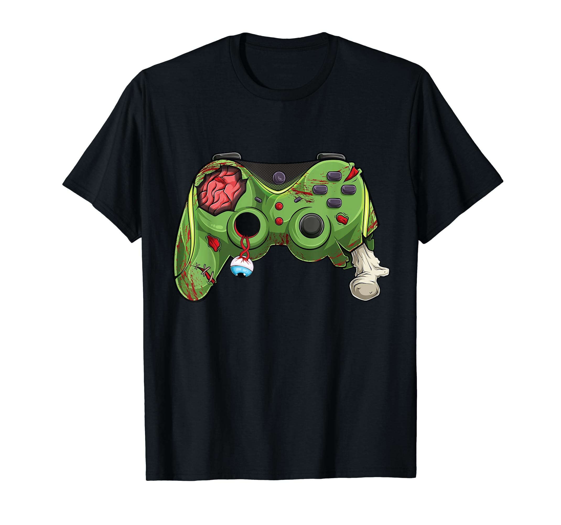 Halloween Gamer Zombie controller Video Gamer Kids Mens Boys T-Shirt ...