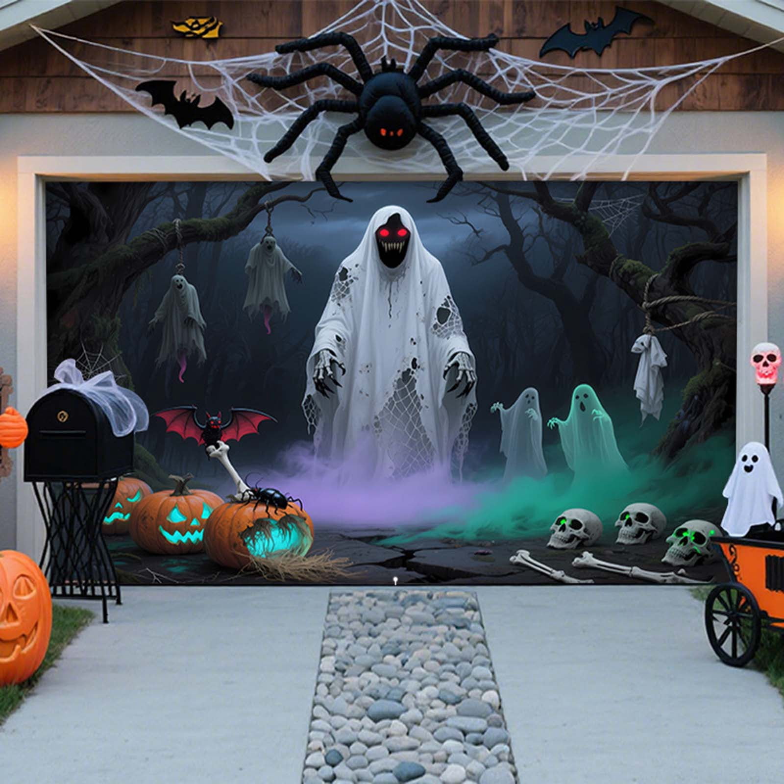 Halloween Garage Door Decorations, Extra Large Horror Garage Door ...