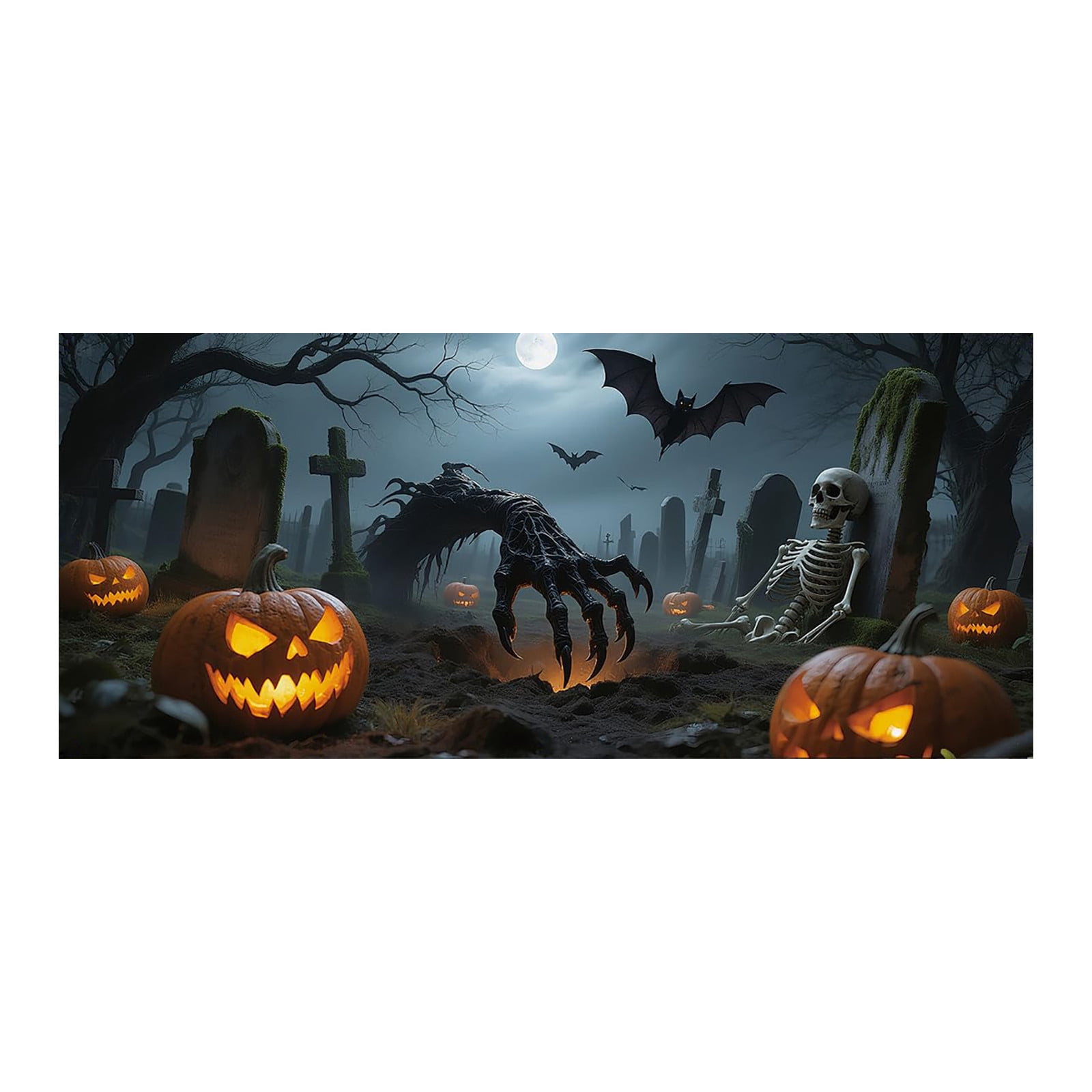 Halloween Garage Door Halloween Door Cover Hanging Banner Large ...
