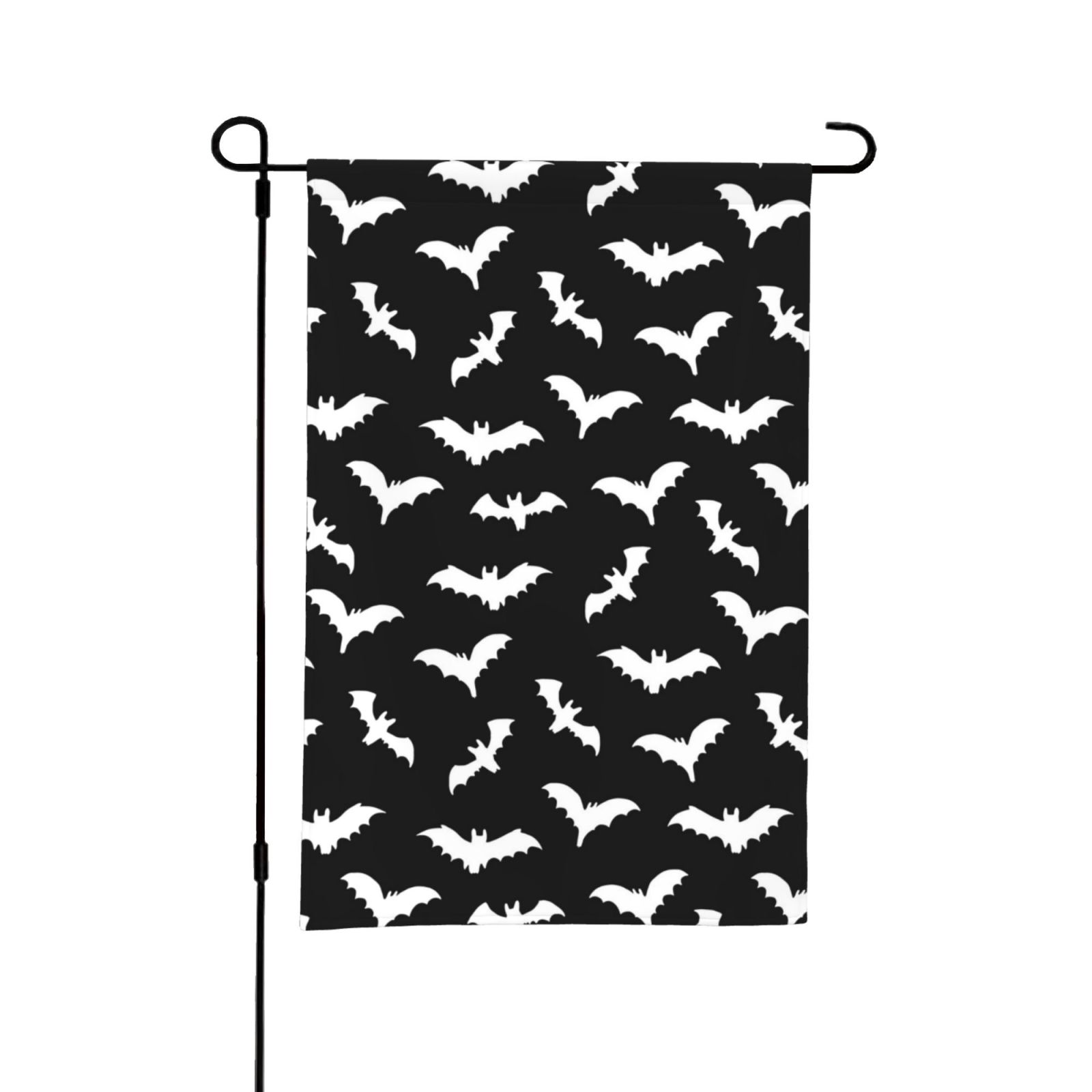 Halloween Garden Flag, Bat halloween doodle black cool Double Sided ...