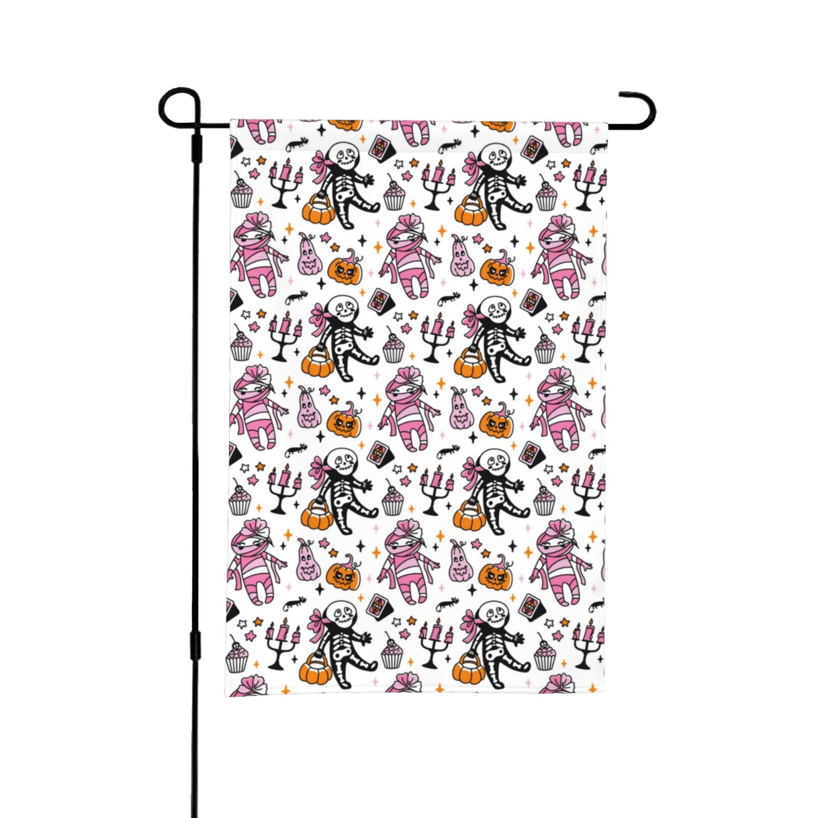 Halloween Garden Flag, Girly halloween 3 Double Sided House & Yard Flag ...