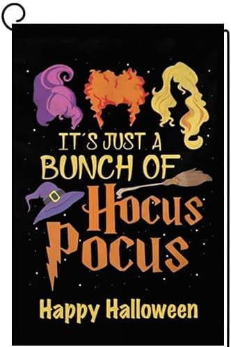 Halloween Garden Flag I Smell Children Sisters Hocus Pocus Decor Double ...