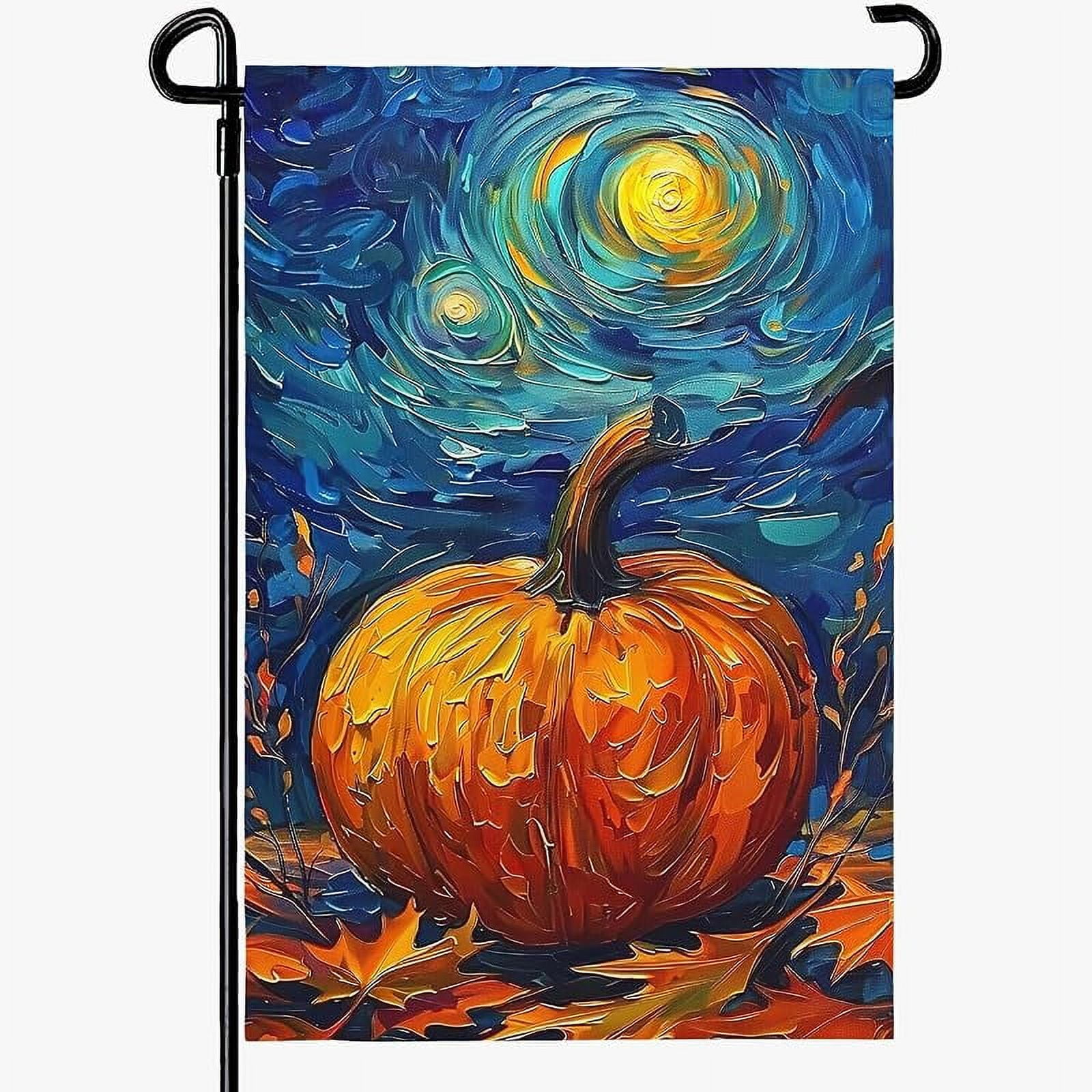 Halloween Garden Flag Pumpkin Garden Flag Van Gogh Garden Flags Arts ...