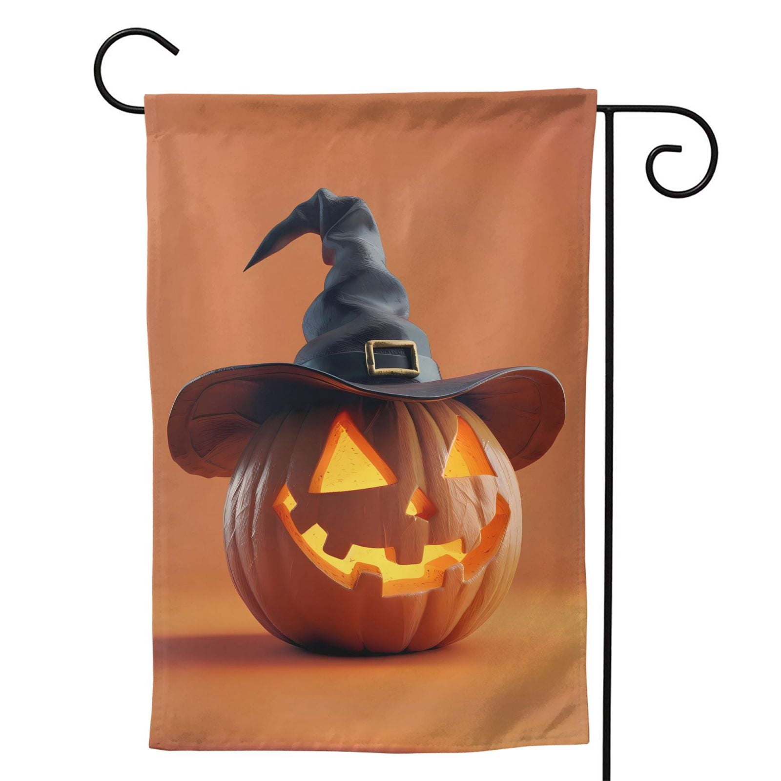 Halloween Garden Flag, Halloween Witch Hat Pumpkin Cute Double Sided ...