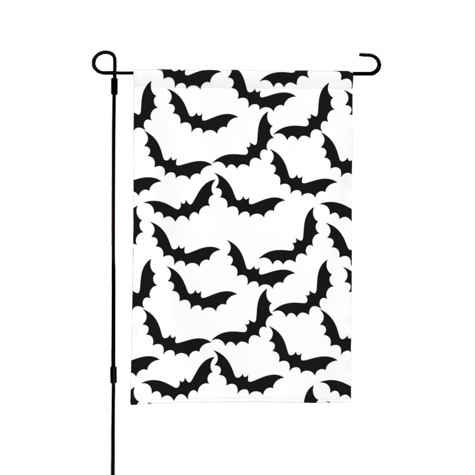 Halloween Garden Flag, Halloween black cool Bat Double Sided House ...
