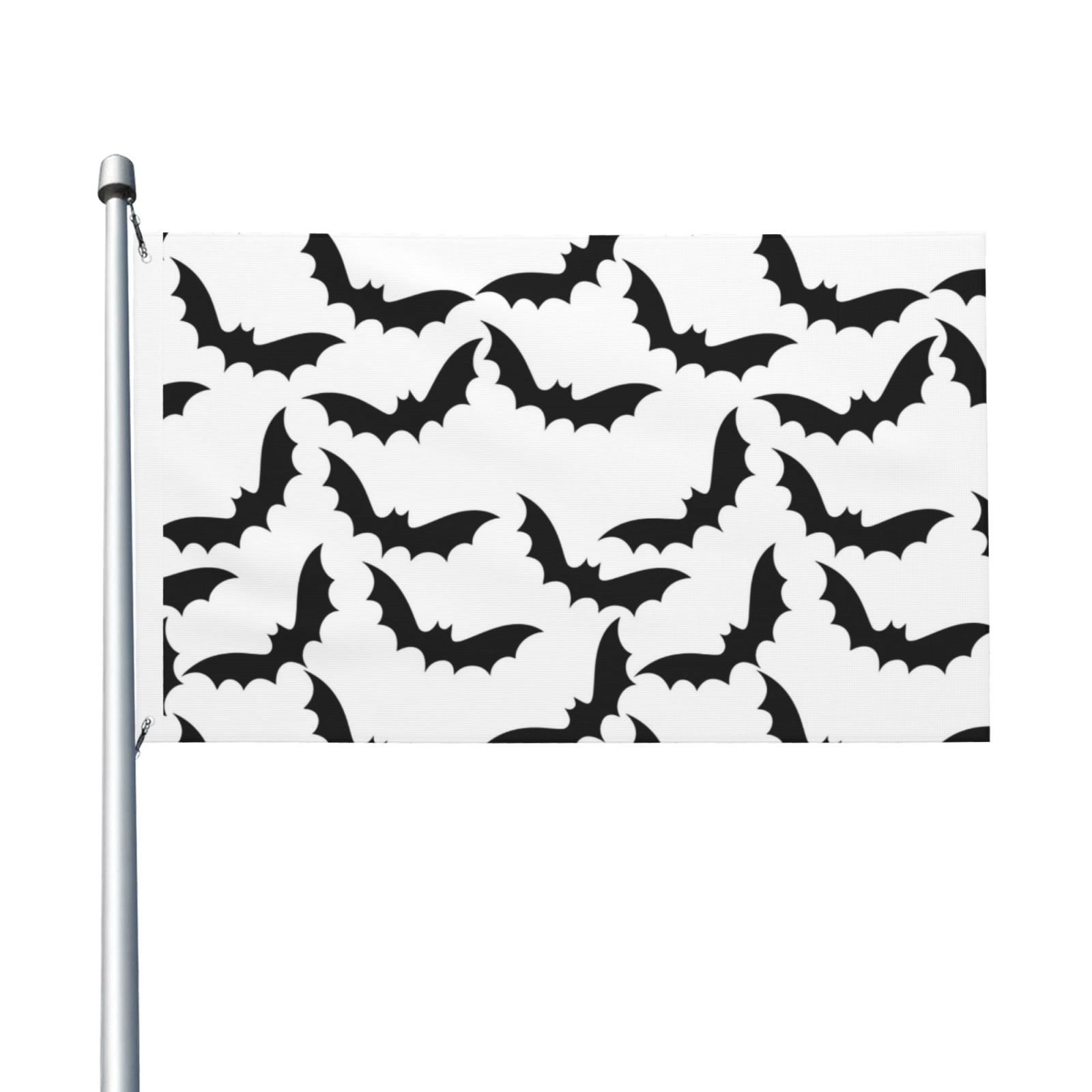 Halloween Garden Flag, Halloween black cool Bat Double Sided House ...