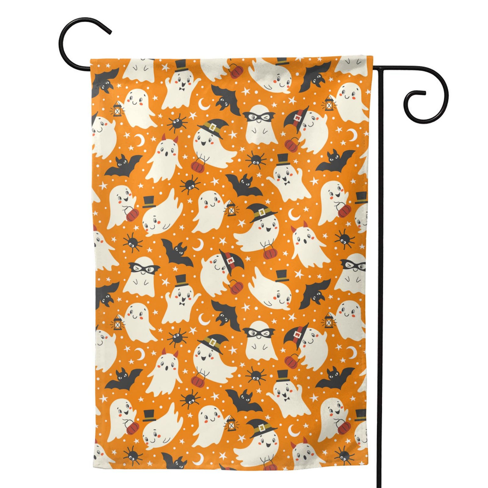 Halloween Garden Flag, cute spooky halloween Double Sided House & Yard ...