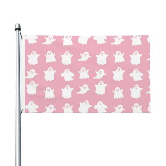 Halloween Garden Flag, ghost pattern 4 Double Sided House & Yard Flag ...