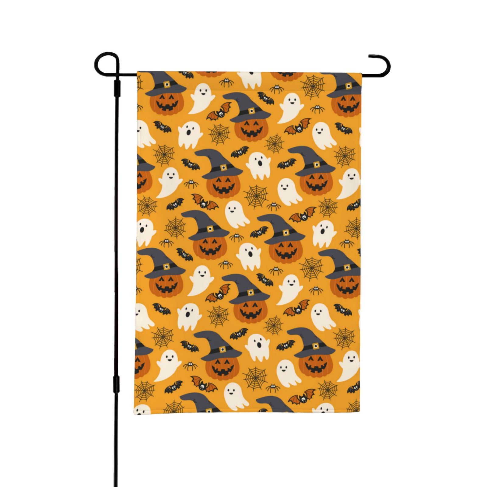 Halloween Garden Flag, halloween pumpkin spider web ghost Double Sided ...