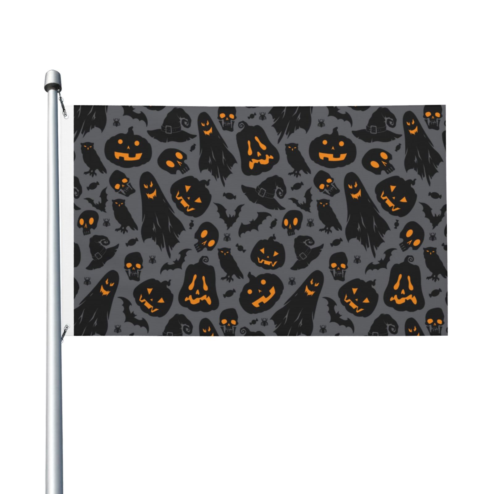 Halloween Garden Flag, halloween spooky pumpkins Double Sided House ...