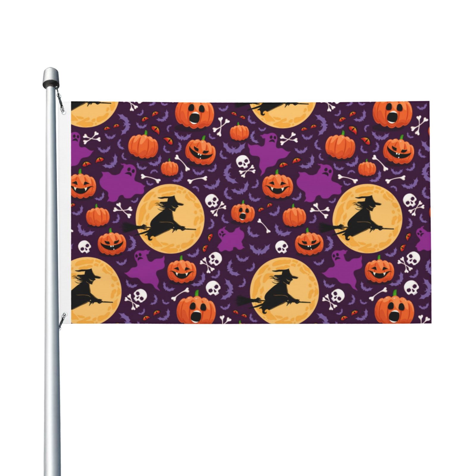 Halloween Garden Flag, halloween witch pumpkins Double Sided House ...