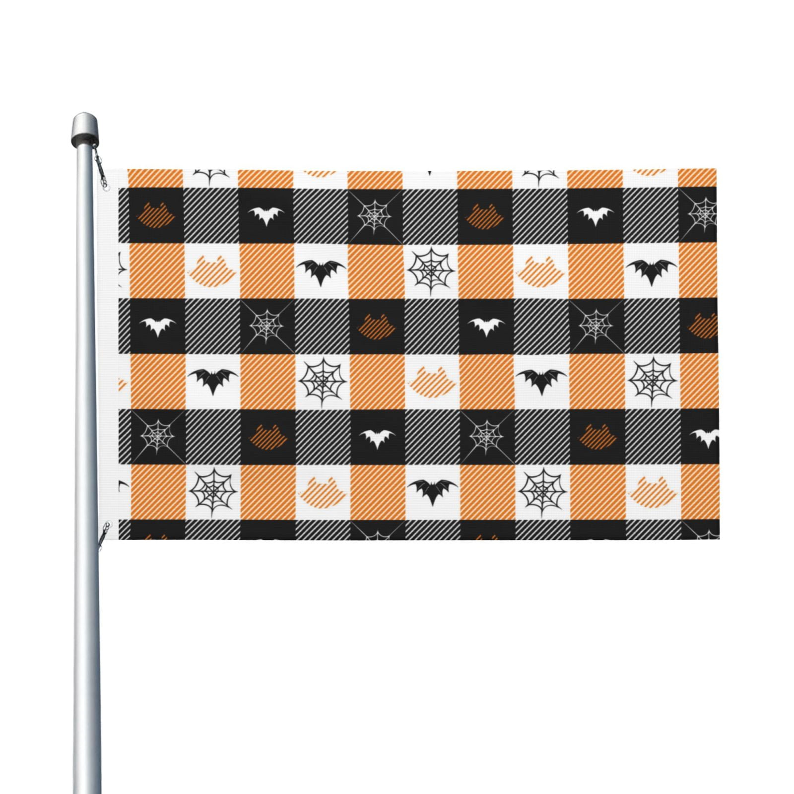 Halloween Garden Flag, spider web bat halloween Double Sided House ...